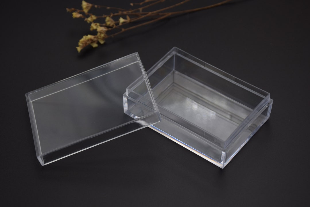 6pieces 70mmx50mmx22mm Rectangle Clear Plastic Box,transparent Ps Box ...