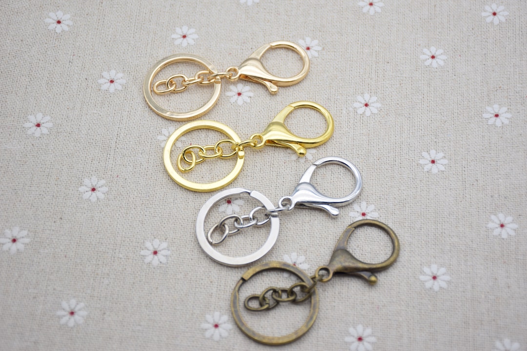 5 Keychain With Lobster Clasp,key Ring With Clasp,keychain Hook,split ...