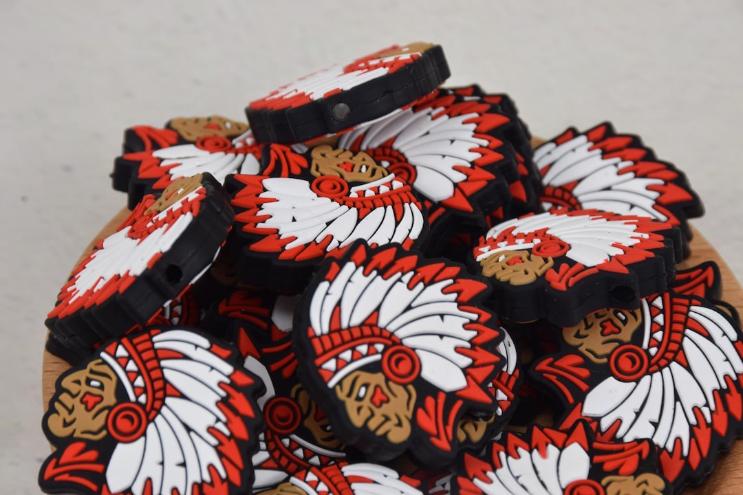 Indian Chief Native American Silicone Beads,silicone Focal Bead,charm ...