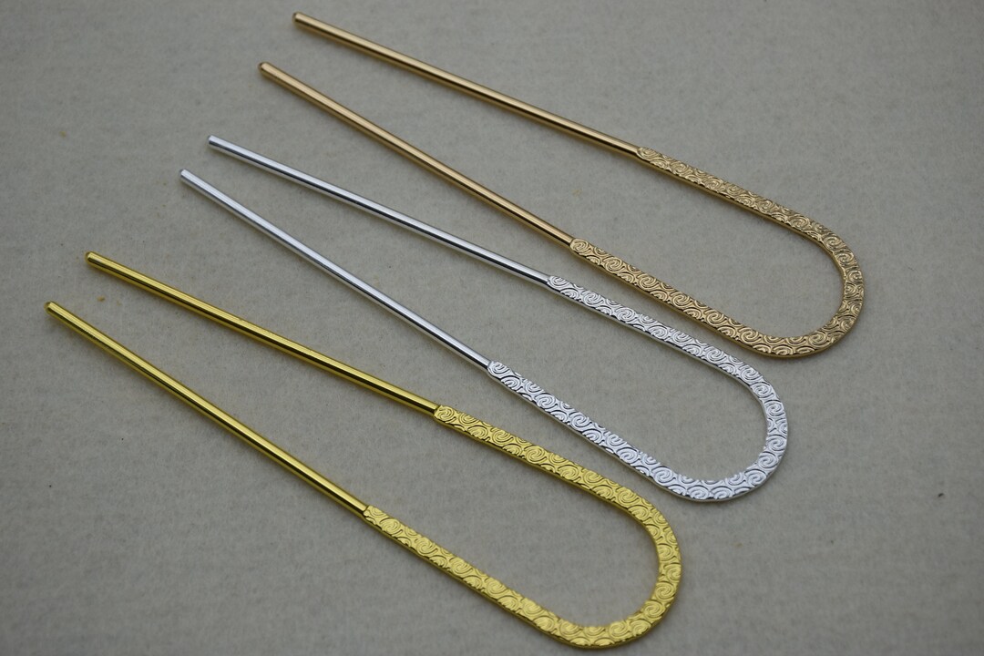 2 Metal Hair Combs,wire Combs,wedding Bridal Combs,hair Fork Pin,hair ...