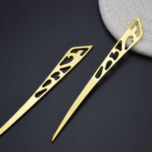 1piece Metal Hair Sticks,simple Hair Stick,patten Hair Pins,patten Hair ...