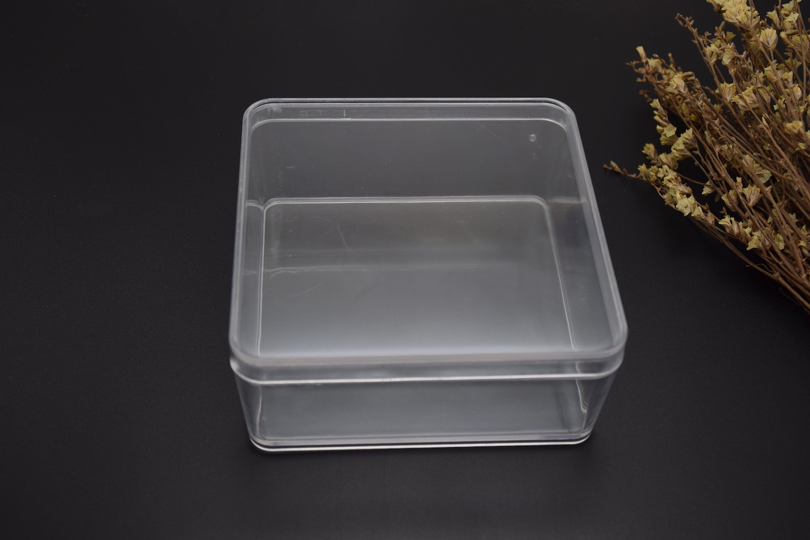 2pieces 95mmx95mmx40mm Square Clear Plastic Boxtransparent | Etsy