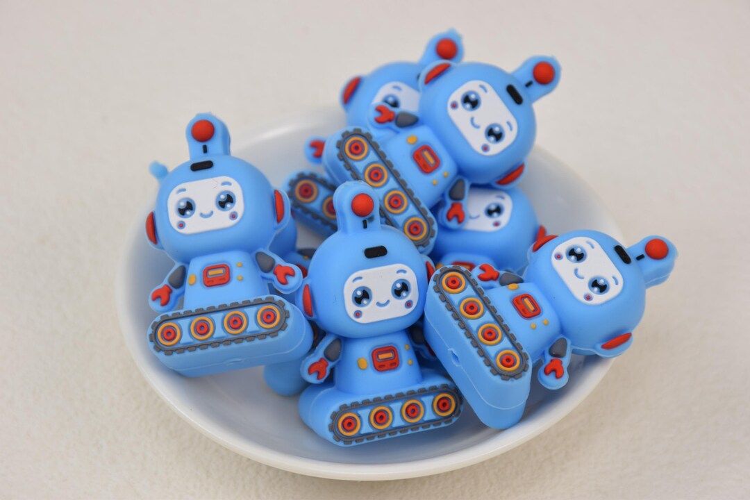 3D Robot Silicone Focus Beads,machine Focal Beads,loose Pen Beads ...