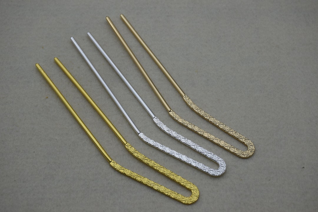 2 Metal Hair Combs,wire Combs,wedding Bridal Combs,hair Fork Pin,hair ...