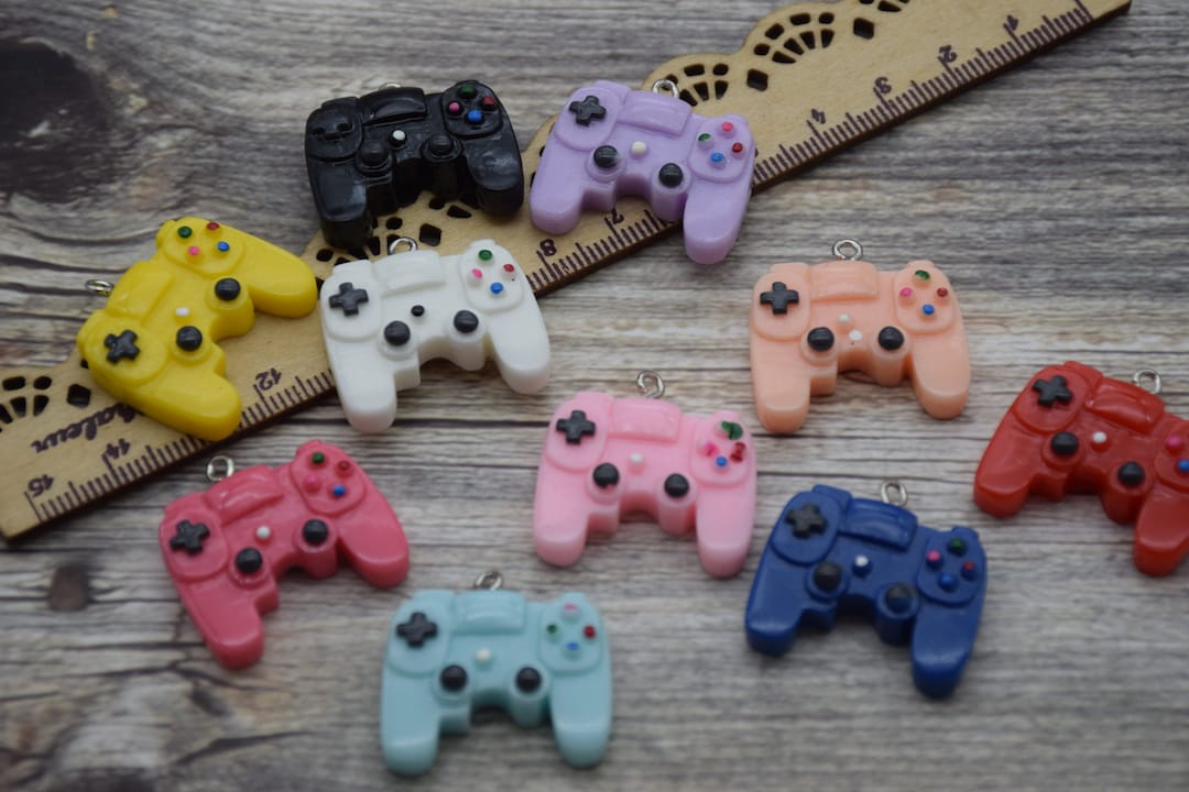12 Resin Xbox/ps Stand Charms Earring Necklace Bracelet Bead Pendants ...