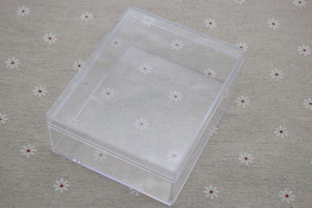 2pieces 110mmx90mmx40mm Rectangle Clear Plastic Box,transparent Ps Box ...