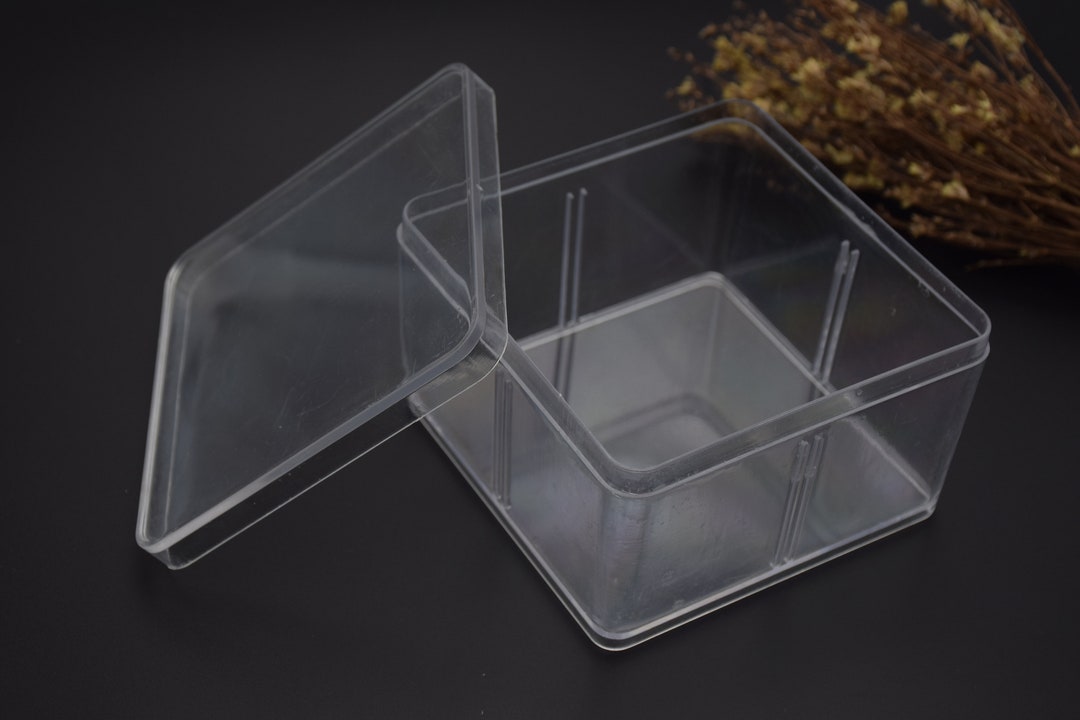 1pieces 95mmx95mmx58mm Square Clear Plastic Box,transparent Ps Box With ...