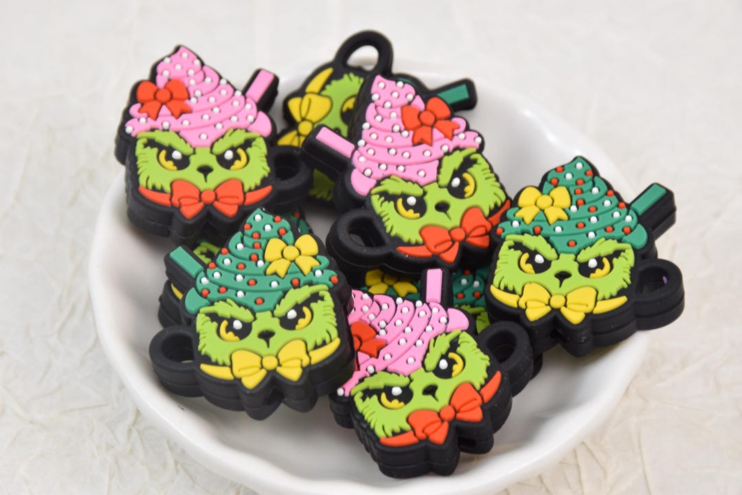 Christmas Cup Silicone Focus Beads,green Guy Focal Beads,loose Pen ...
