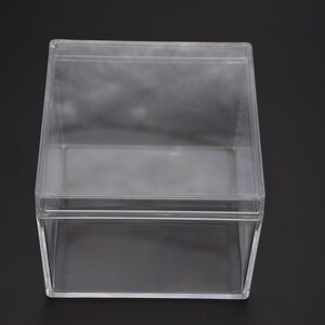 1pieces 90mmx90mmx70mm Square Clear Plastic Box,transparent Ps Box With ...