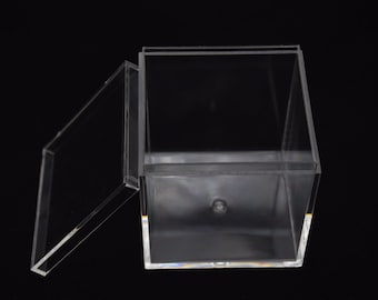 1 Square Clear Plastic Box,transparent Ps Box With Lid,clear Box ...