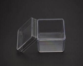 10 Square Clear Plastic Boxtransparent Ps Box With Lidclear - Etsy