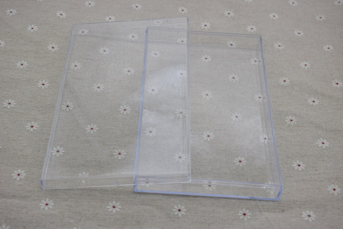 2pieces 177mmx110mmx25mm Rectangle Clear Plastic Box,transparent Ps Box ...