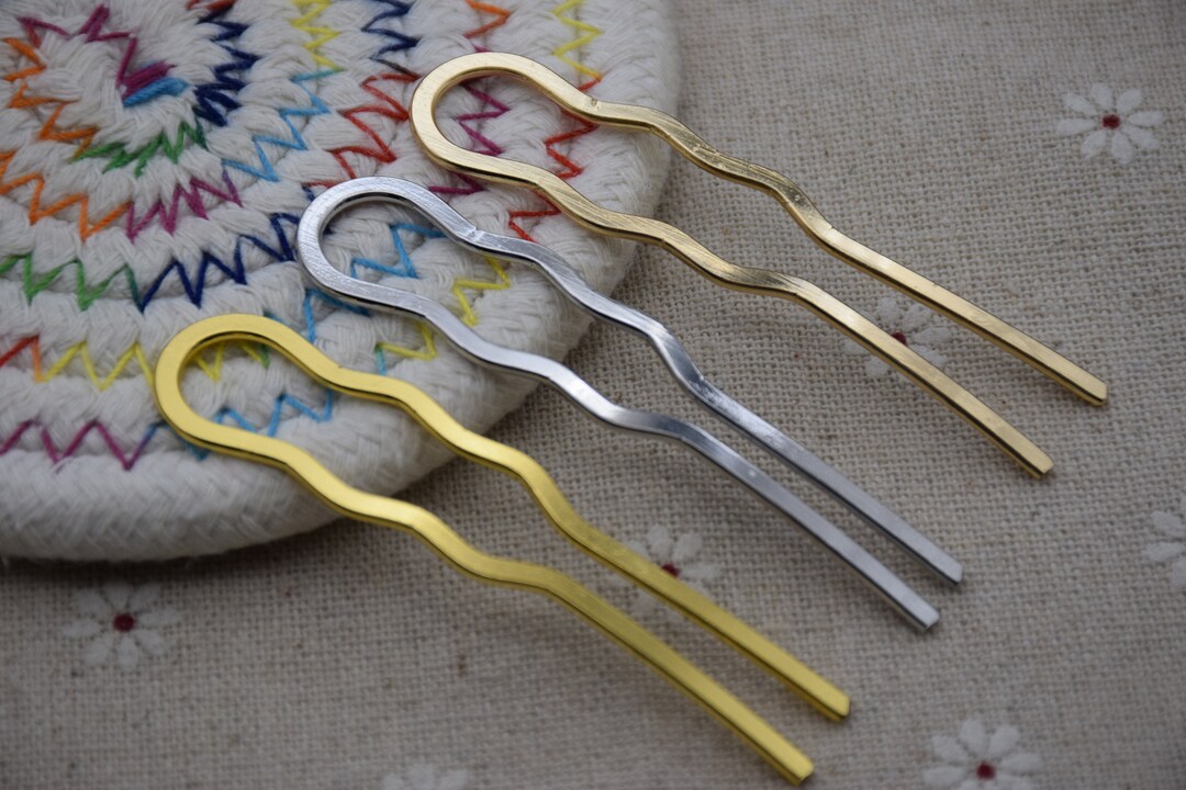 10 Metal Hair Combs,wire Combs,wedding Bridal Combs,hair Fork Pin,hair ...