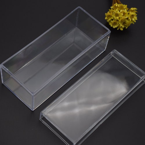 2pieces 130mmx90mmx50mmheight Rectangle Clear Plastic - Etsy