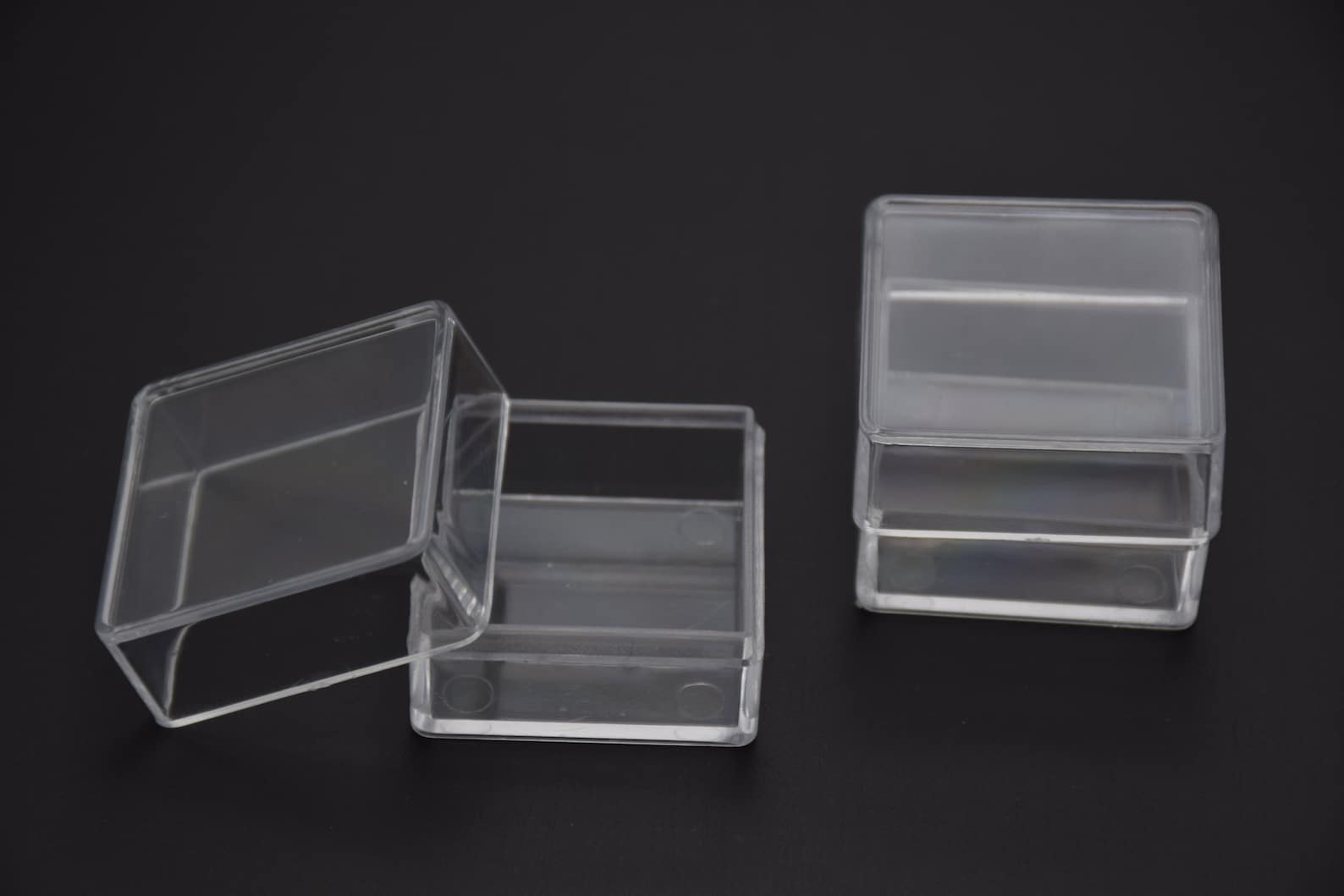 12pieces 30mmx30mmx22mm Square Clear Plastic Box,transparent Ps Box ...