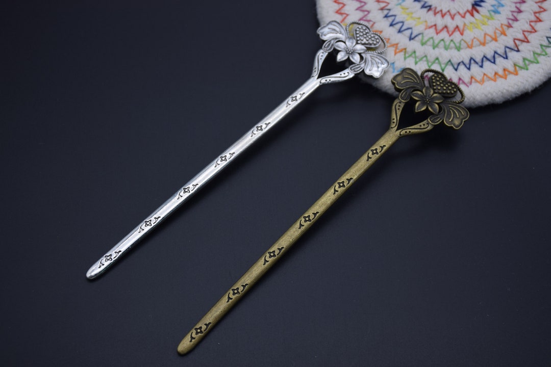 1piece Metal Hair Sticks,flower Hair Sticks,tree Hair Pins,floral Hair ...