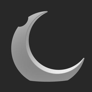 3D Printable Crescent Moon Stand STL File – Minimalist Moon Cradle ...