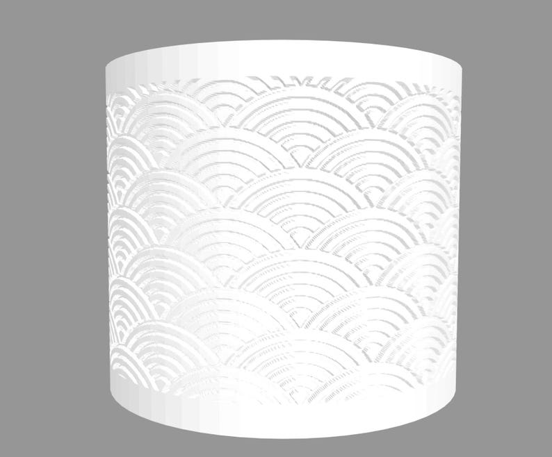 Cylinder Wave Planter STL File – 3D Printable Decorative Pot – Modern ...