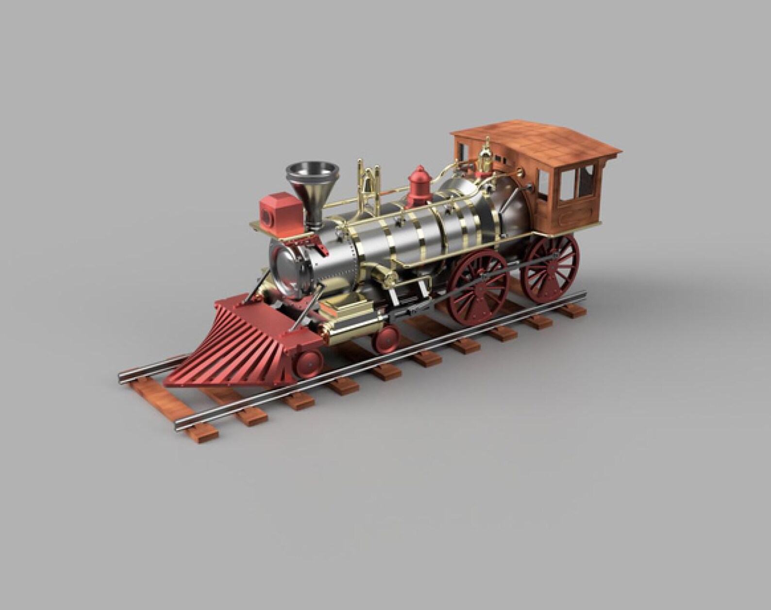 Steampunk Locomotive Train STL File – 3D Printable Digital Download ...