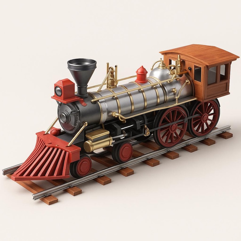 Steampunk Locomotive Train STL File – 3D Printable Digital Download ...