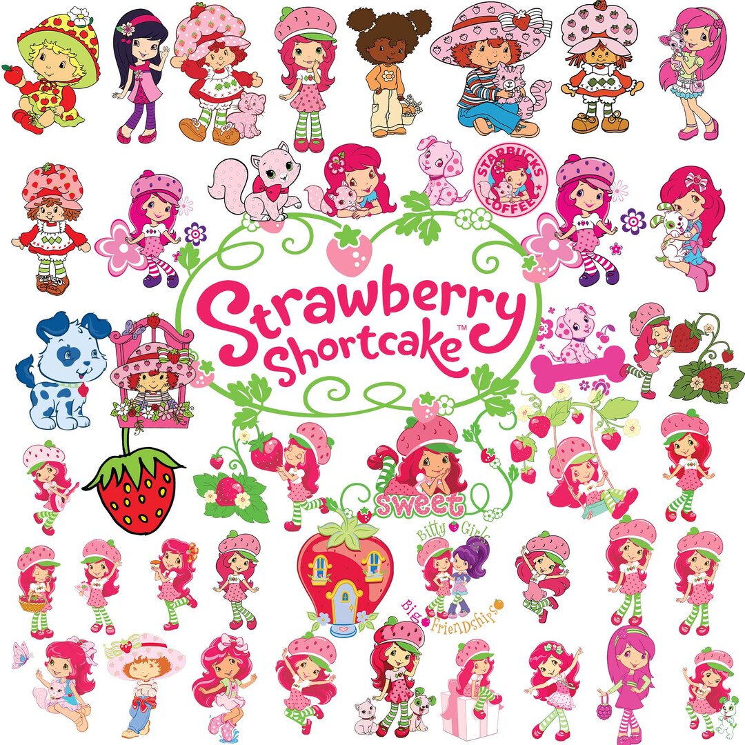 Adorable Strawberry Princess PNG Bundle – Perfect for Crafts ...