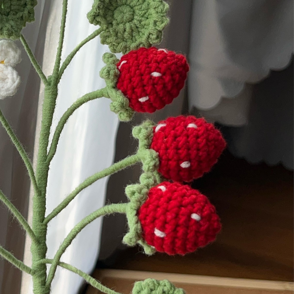 Strawberry Crochet PDF Pattern, Plant Crochet Pattern, Crochet Plant ...