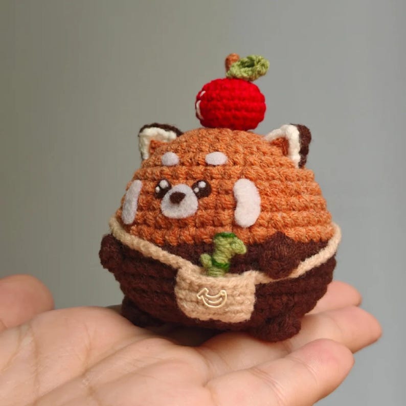 Mini Red Panda Crochet PDF Pattern, Crochet Red Panda Pattern ...