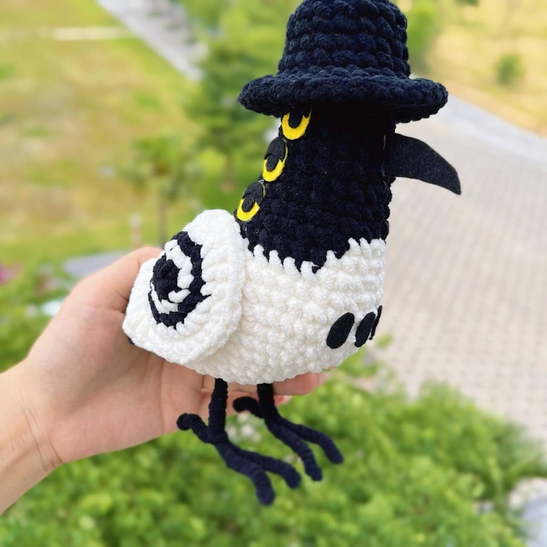Kpop Demon Hunter Bird PDF Pattern, MABOKI the Magpie Crochet Pattern ...