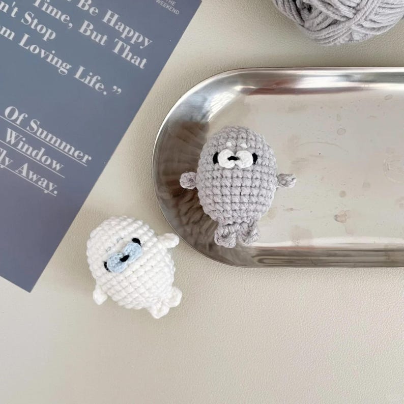 Mini Seal Crochet Pattern, Little Seal Crochet Pattern, Seal Amigurumi ...
