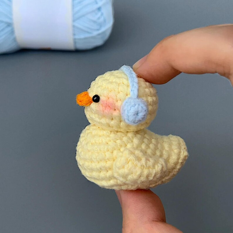 Mini Yellow Duck Crochet PDF Pattern, Cute Duck Crochet Pattern, Duck ...
