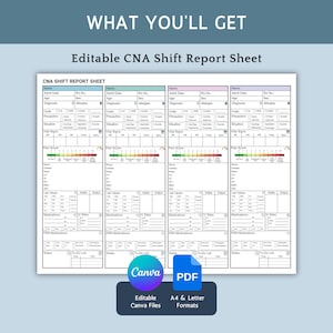 CNA Report Sheet, CNA Brain Sheet, Cna Report Sheet Med Surg, Cna ICU ...