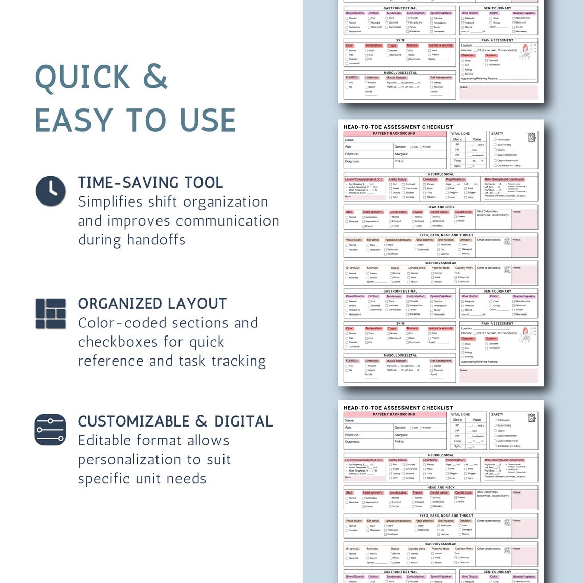 Head to Toe Assessment, Head to Toe Assessment Primary Care, Head to ...