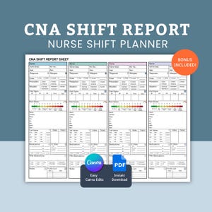 CNA Report Sheet, CNA Brain Sheet, Cna Report Sheet Med Surg, Cna ICU ...