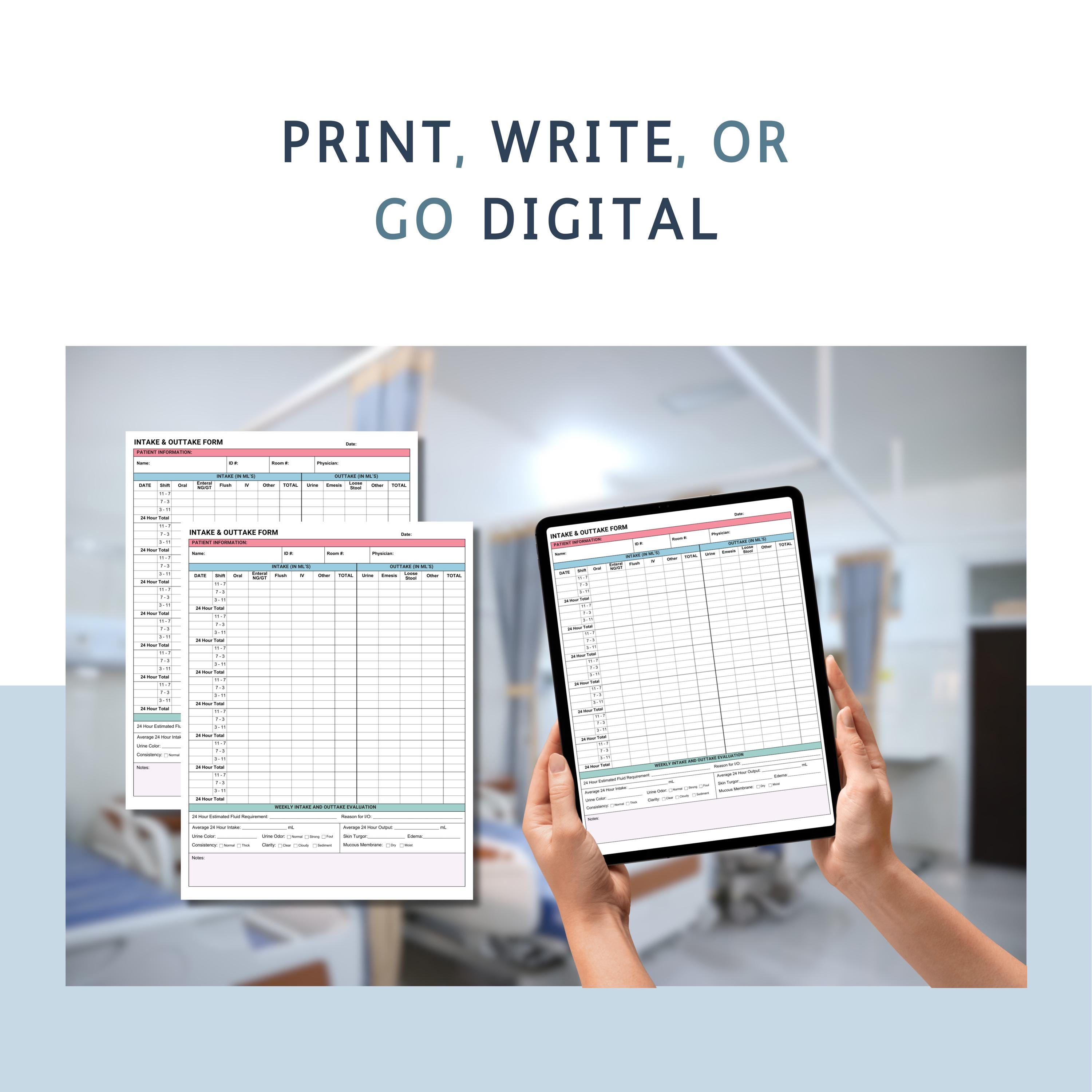 Patient Intake Form, Medical Form, Medical Homecare Forms, Client ...