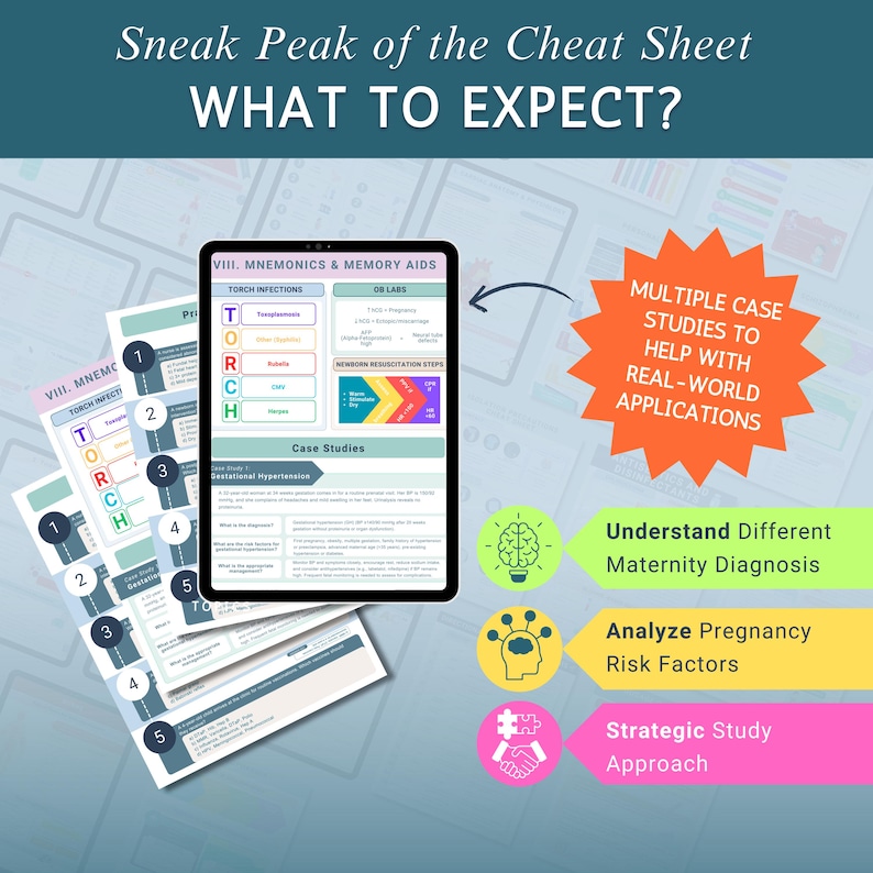 Maternity Cheat Sheet, OB Maternity Nursing Notes, Maternity Study ...