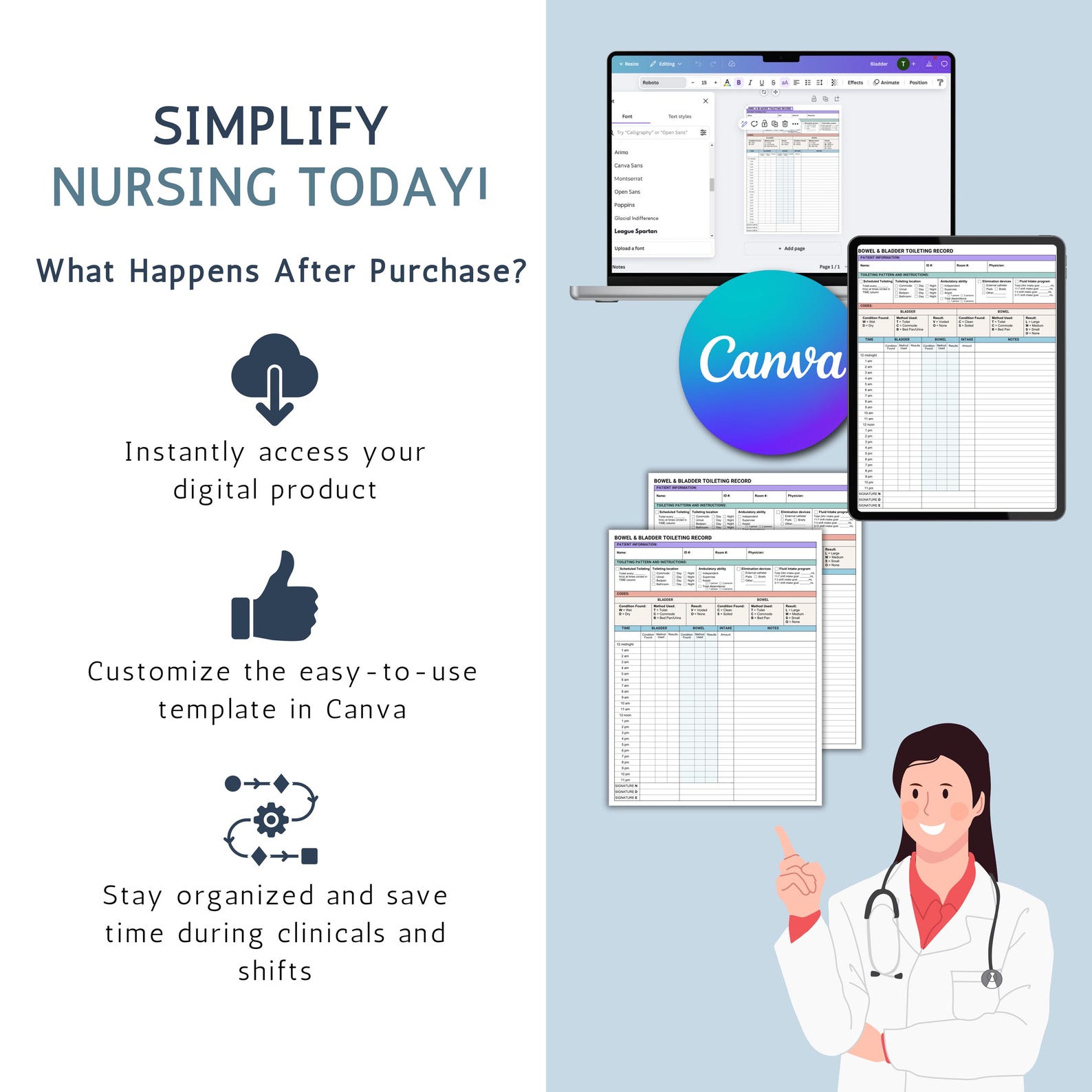 Bladder & Bowel Toileting Record Form, Bowel Symptoms Form, Bowel Form ...