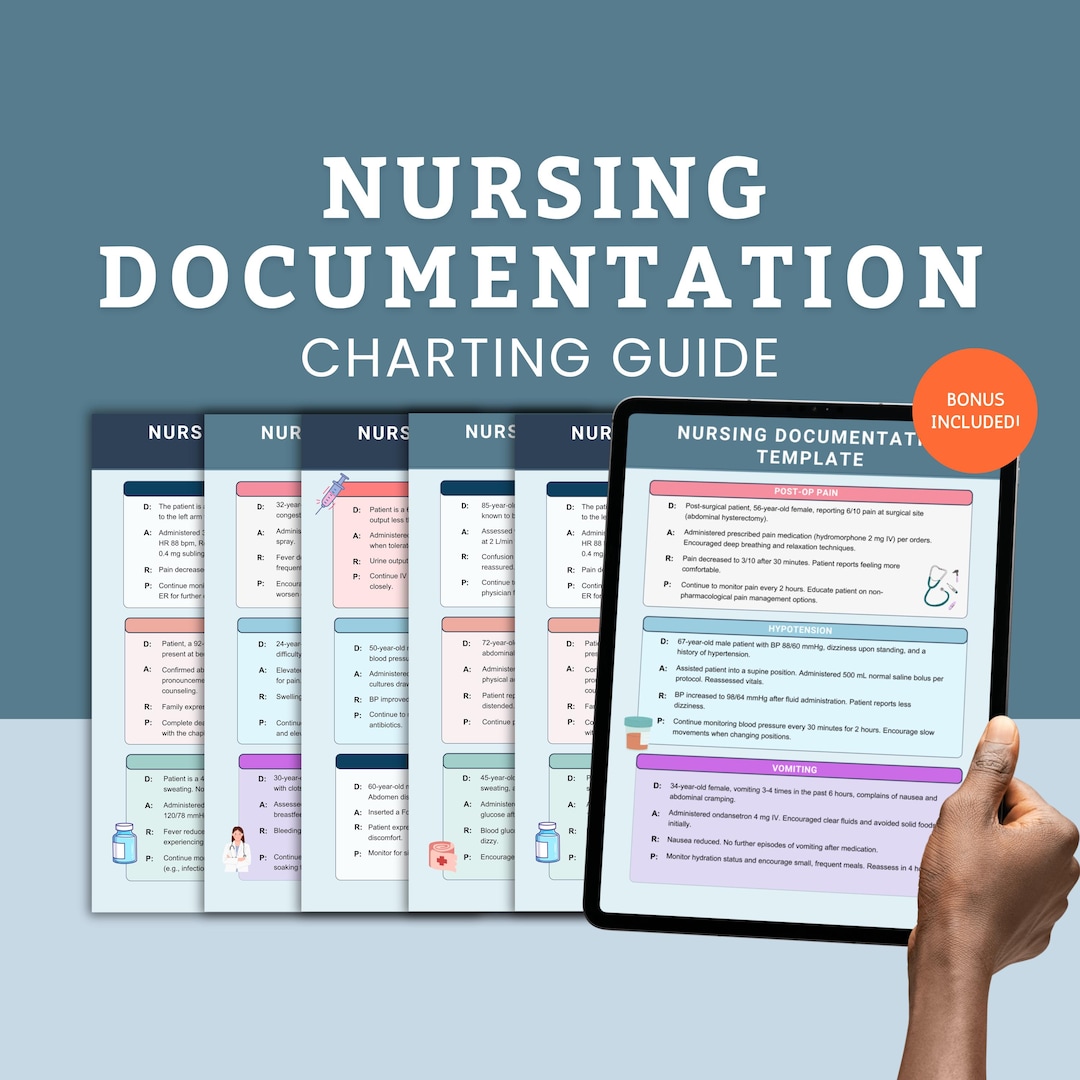 Nurse Charting Documentation Cheat Sheet, Nurse Charting Guide ...