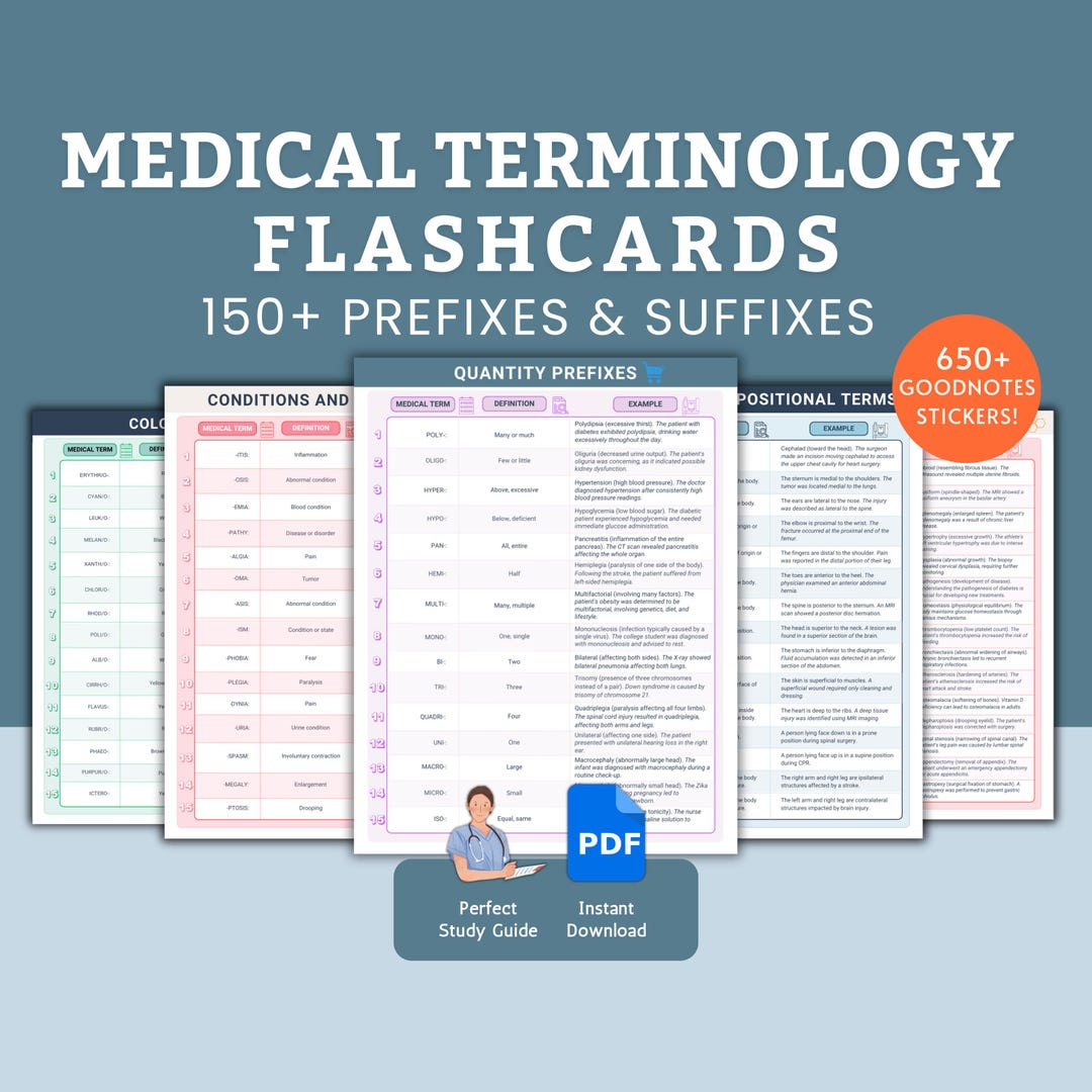 Medical Terminology Study Guide, Medical Terminologies, Medical ...