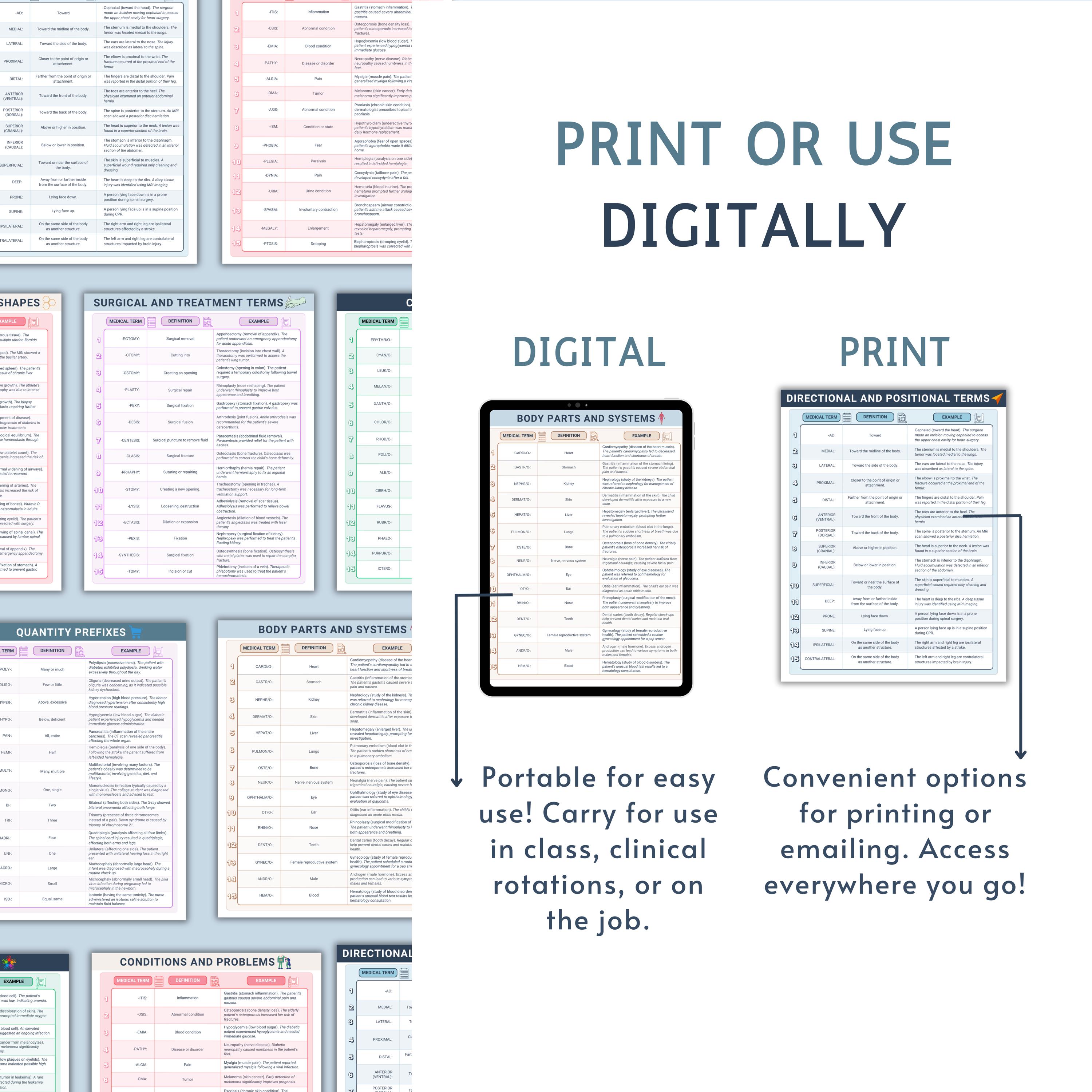 Medical Terminology Study Guide, Medical Terminologies, Medical ...