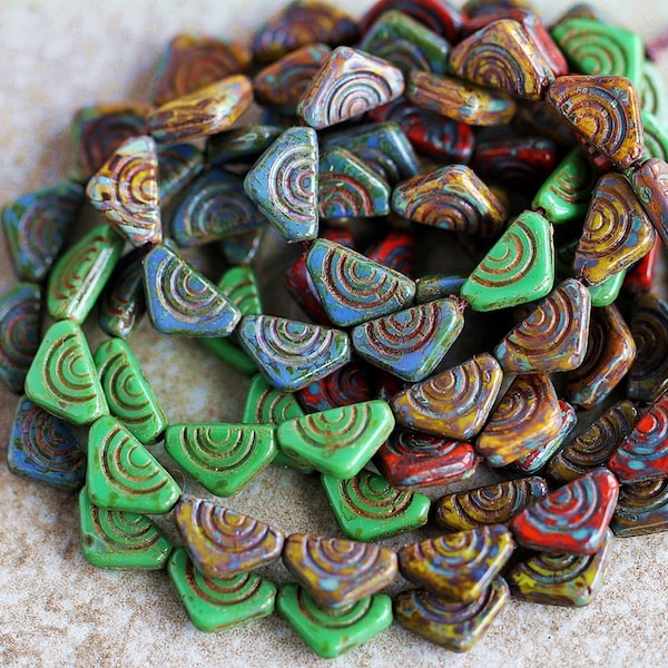 Triangular Beads - Etsy