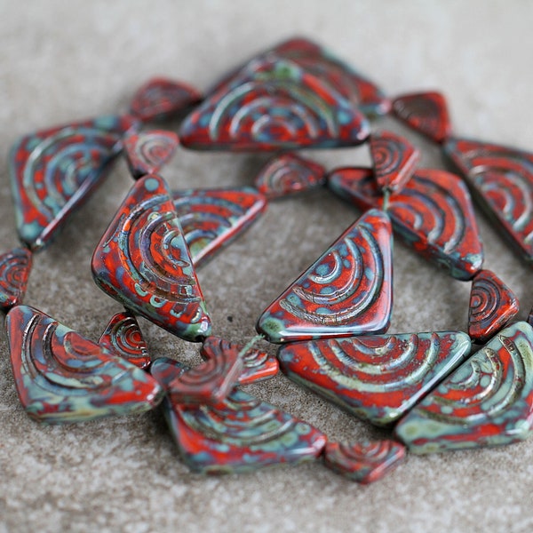 Triangular Beads - Etsy