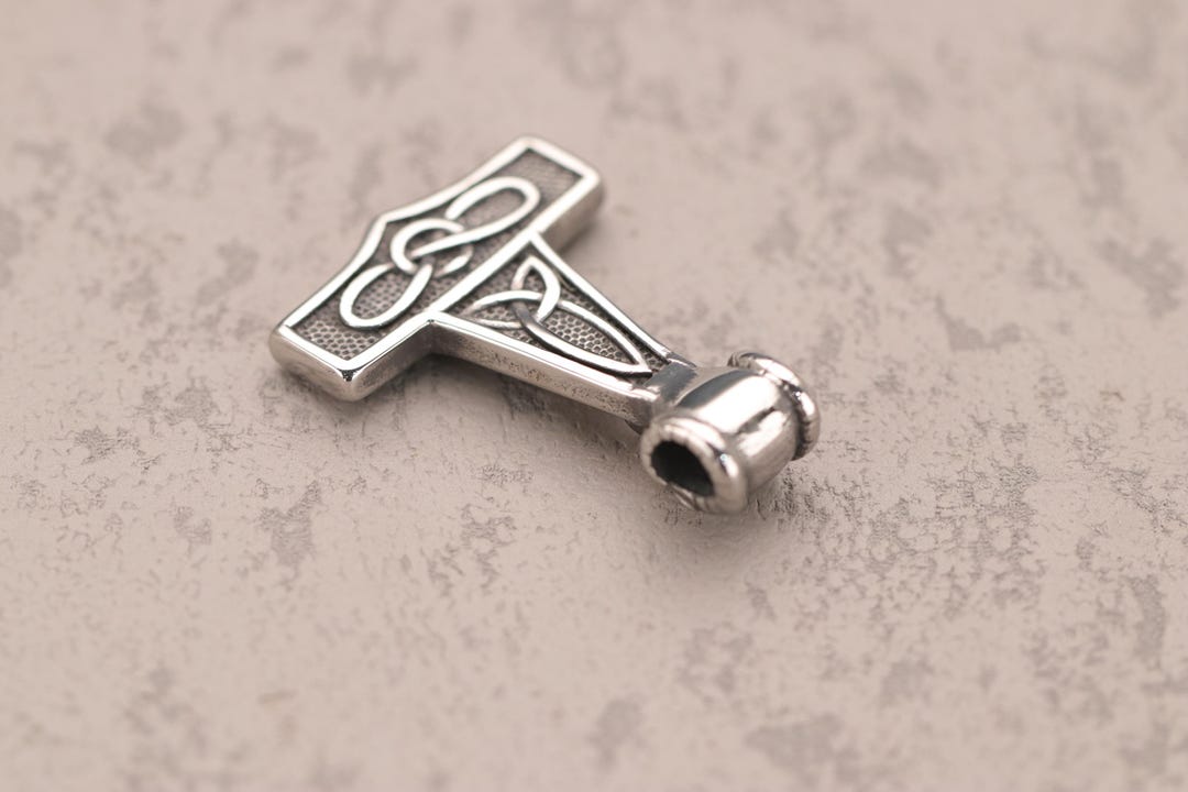Stainless Steel Viking Thor Charm, Intricate Steel Pendant, Jewelry ...