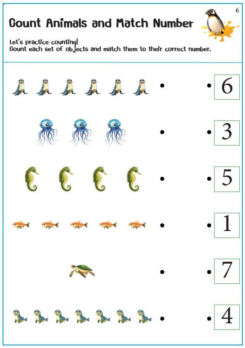 Counting-matching : Activities for Early Learners–preschool Math ...