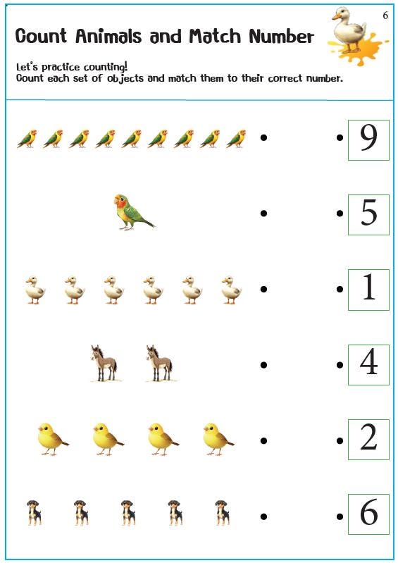 Counting-matching : Activities for Early Learners–preschool Math ...