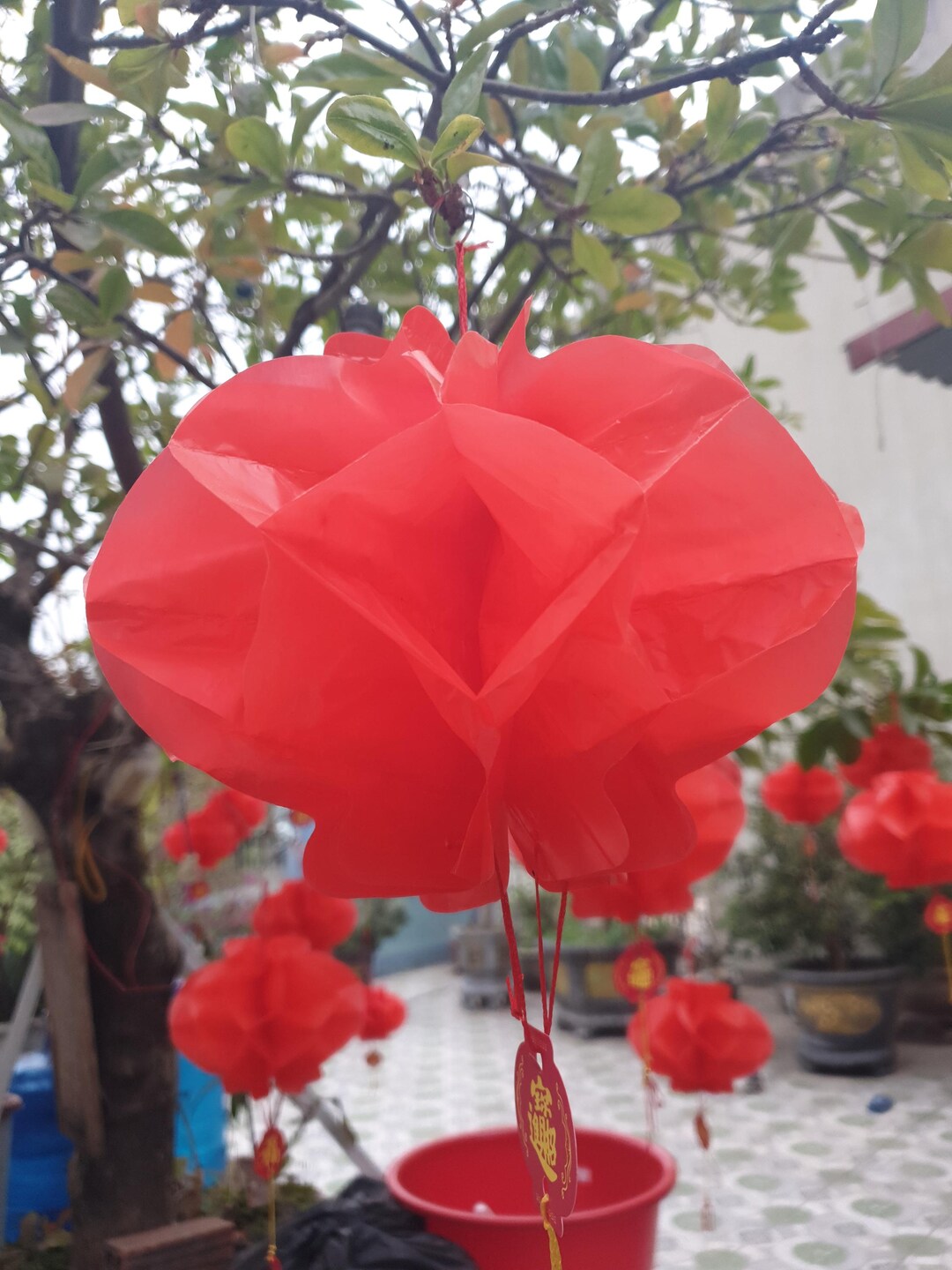 Manualidad de farolillos de papel para Año Nuevo / Plantilla de ...