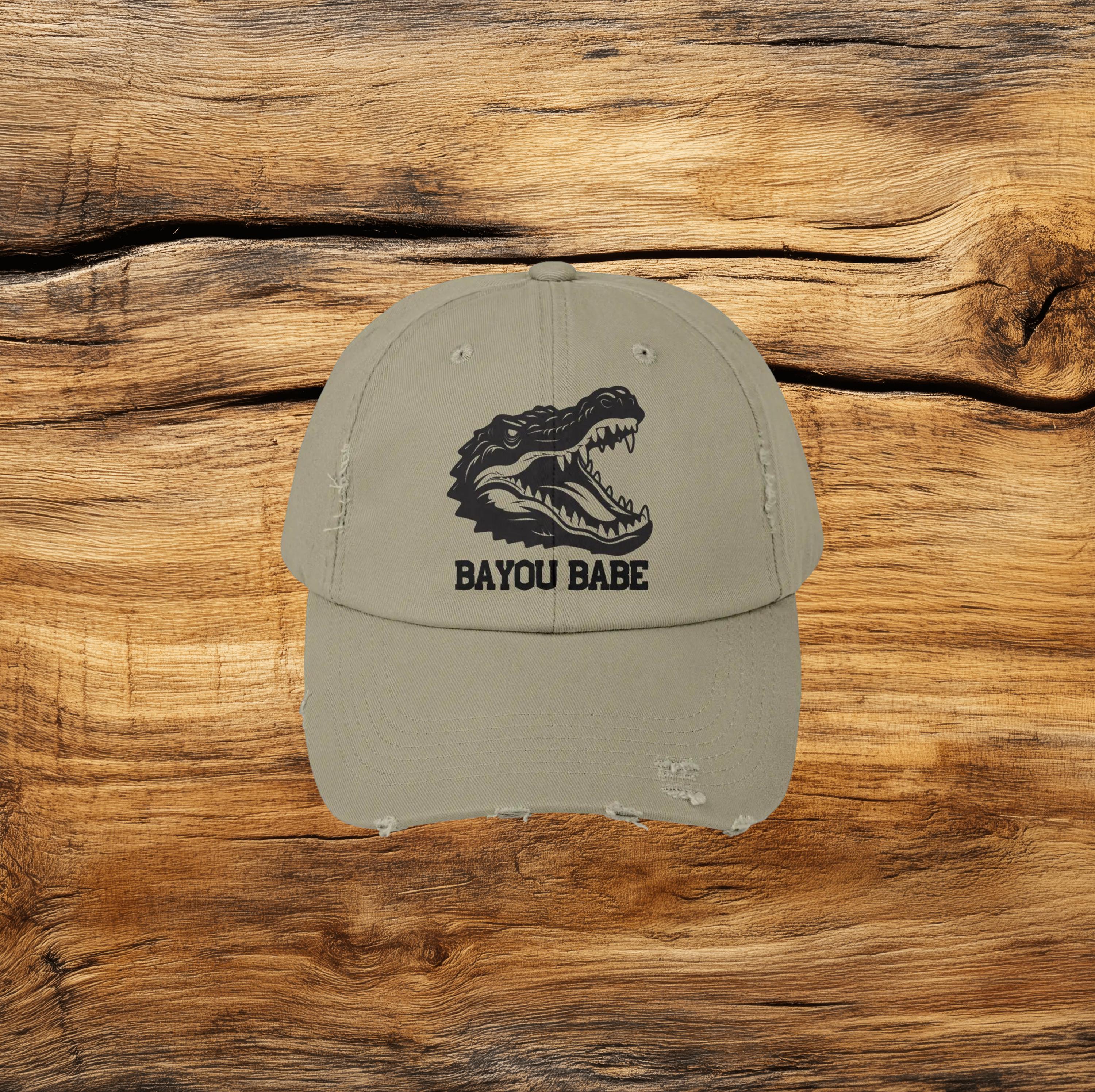 Bayou Babe, Bayou Babe Hat, Gator Hat, Alligator Hat, Flatbill Hat ...