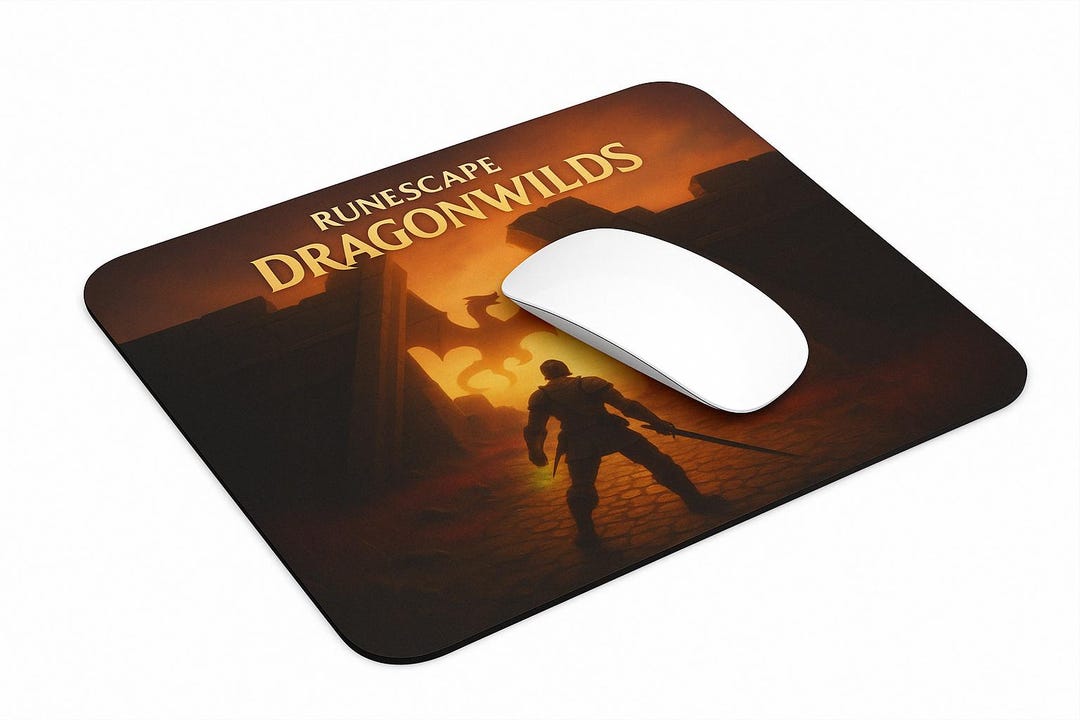 Runescape Dragonwilds Mouse Pad Gamer Gift Fantasy RPG Desk Accessory ...