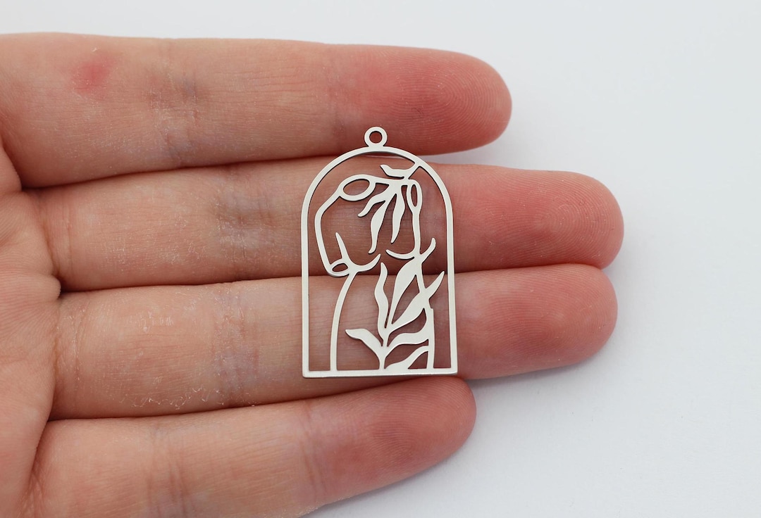 Stainless Steel Women’s Figure Body Charm Pendant, Human Body Charm ...