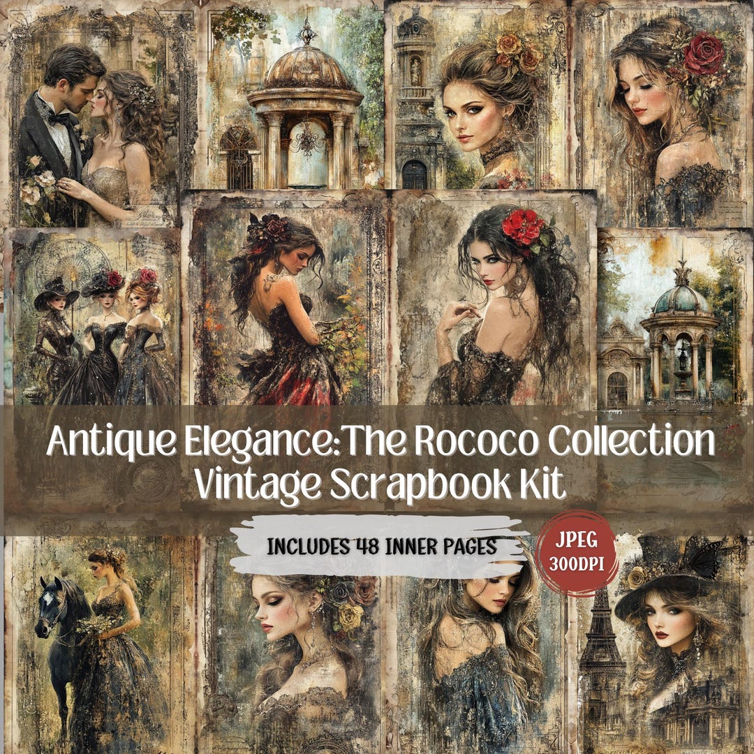 Antique Elegance the Rococo Collection | Vintage Victorian Kit | Shabby ...