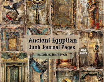 Ancient Papyrus Vol.1 Junk Journal Pages – Vintage Egyptian Paper, Aged ...